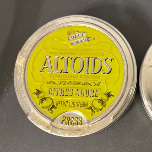 Altoids | Other | Vtg Altoids Citrus Sours Embossed Metal Collectors ...